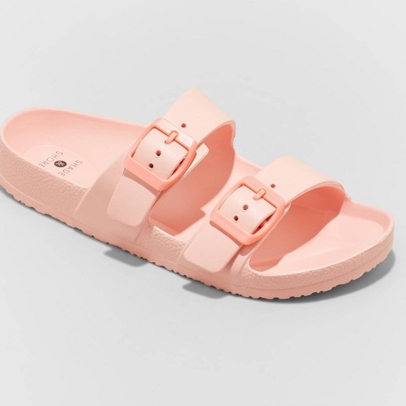 Shade & Shore | Shoes | Womens Neida Eva Two Band Footbed Slide Sandals ...